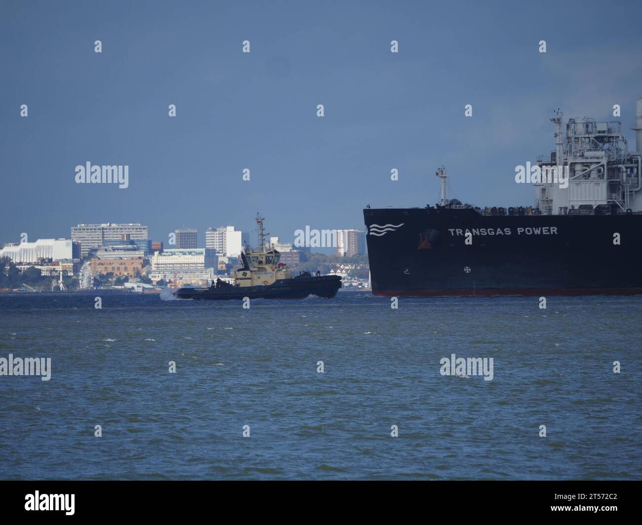 Sheerness, Kent, UK. 3rd Nov, 2023. Gas ship Transgas Power seen ...