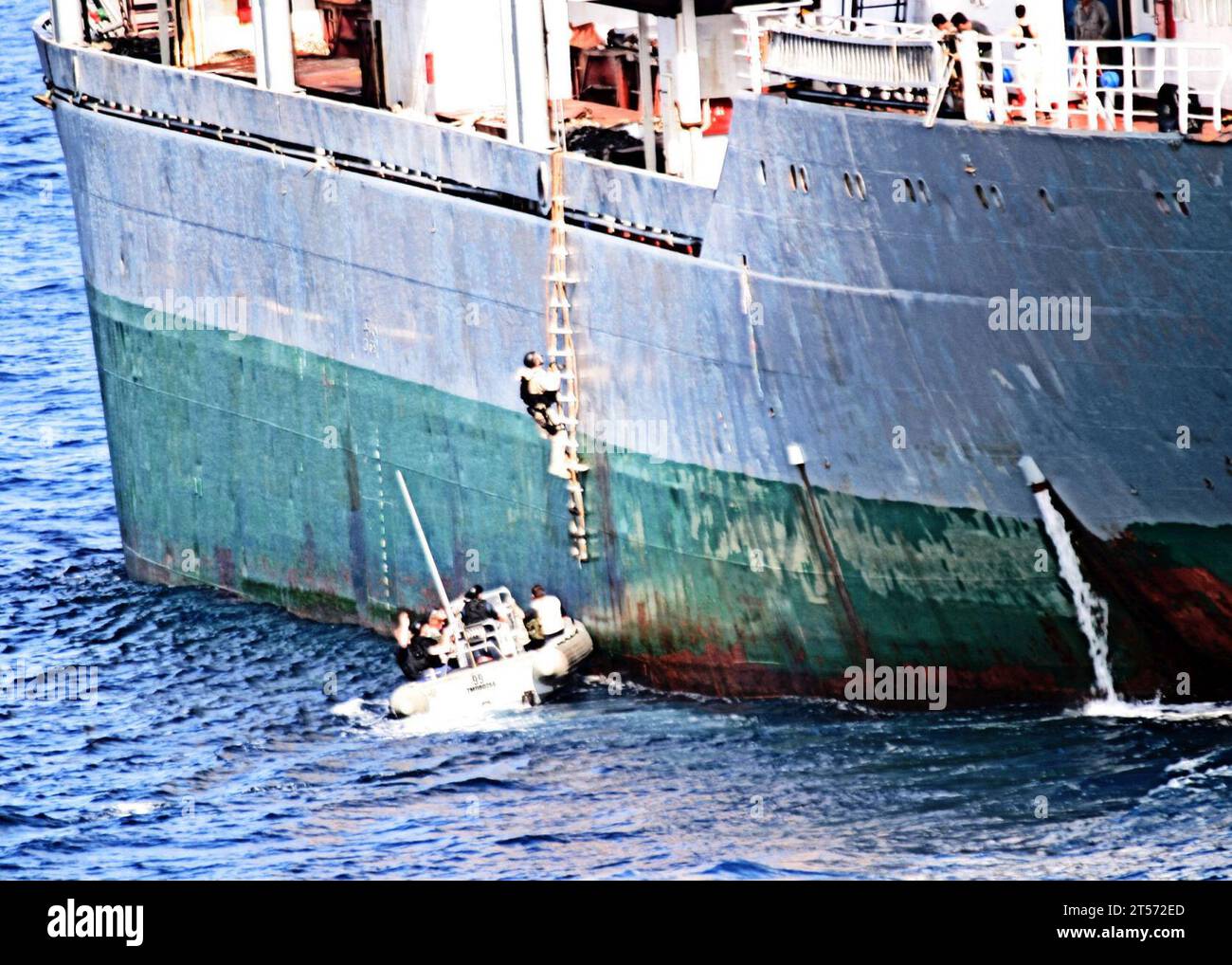 US Navy Boarding team members from guided-missile destroyer USS James E ...