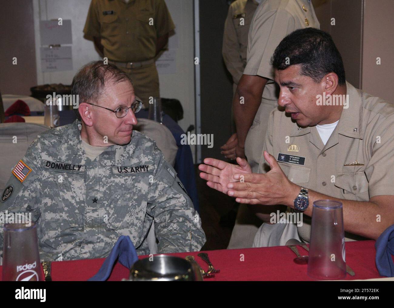 US Navy Brig. Gen. John J. Donnelly, Deputy Commander, 807th Medical ...
