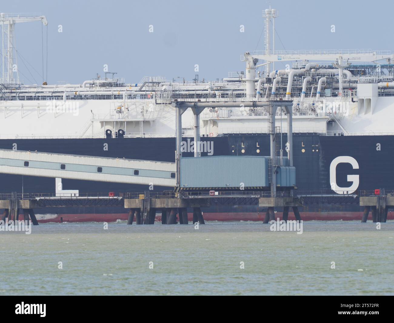 Sheerness, Kent, UK. 3rd Nov, 2023. Gas ship Transgas Power seen ...