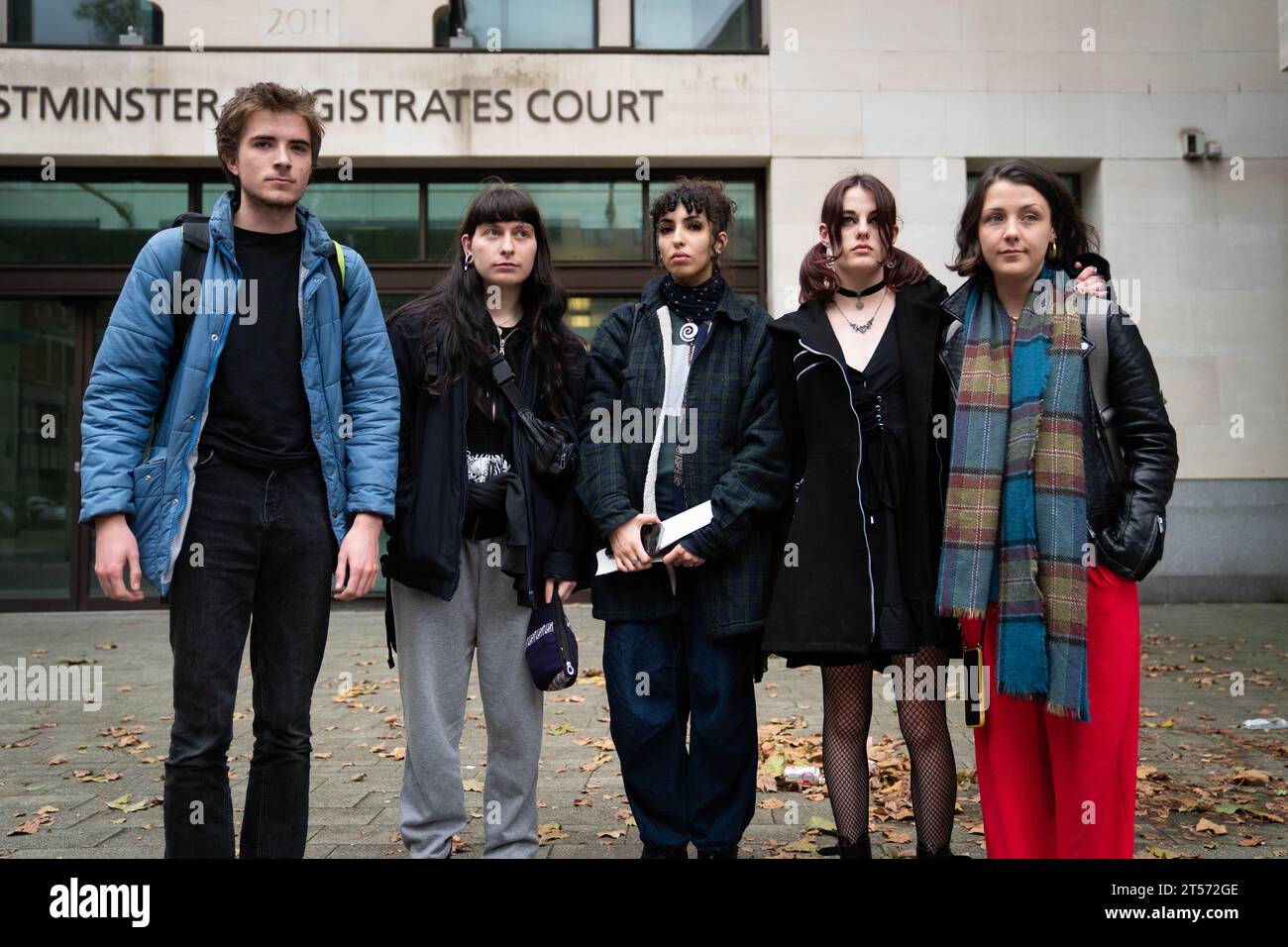 (left to right) Noah Crane, Hannah Taylor, Hanan Ameur, Poppy Bliss and ...