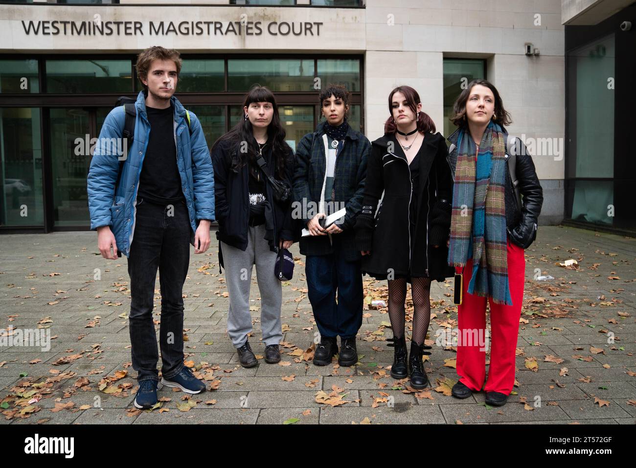 (left to right) Noah Crane, Hannah Taylor, Hanan Ameur, Poppy Bliss and ...