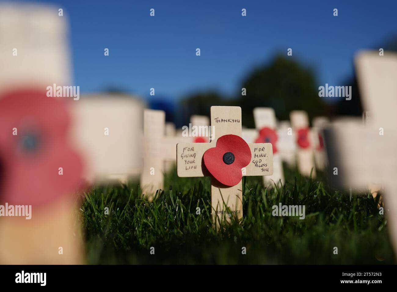 Tributes at the official opening of the 2023 Royal British Legion Field ...