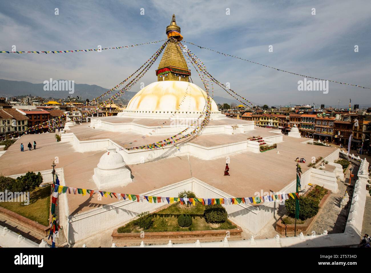 BOUDHANATH STUPA KATHMANDU NEPAL Stock Photo - Alamy