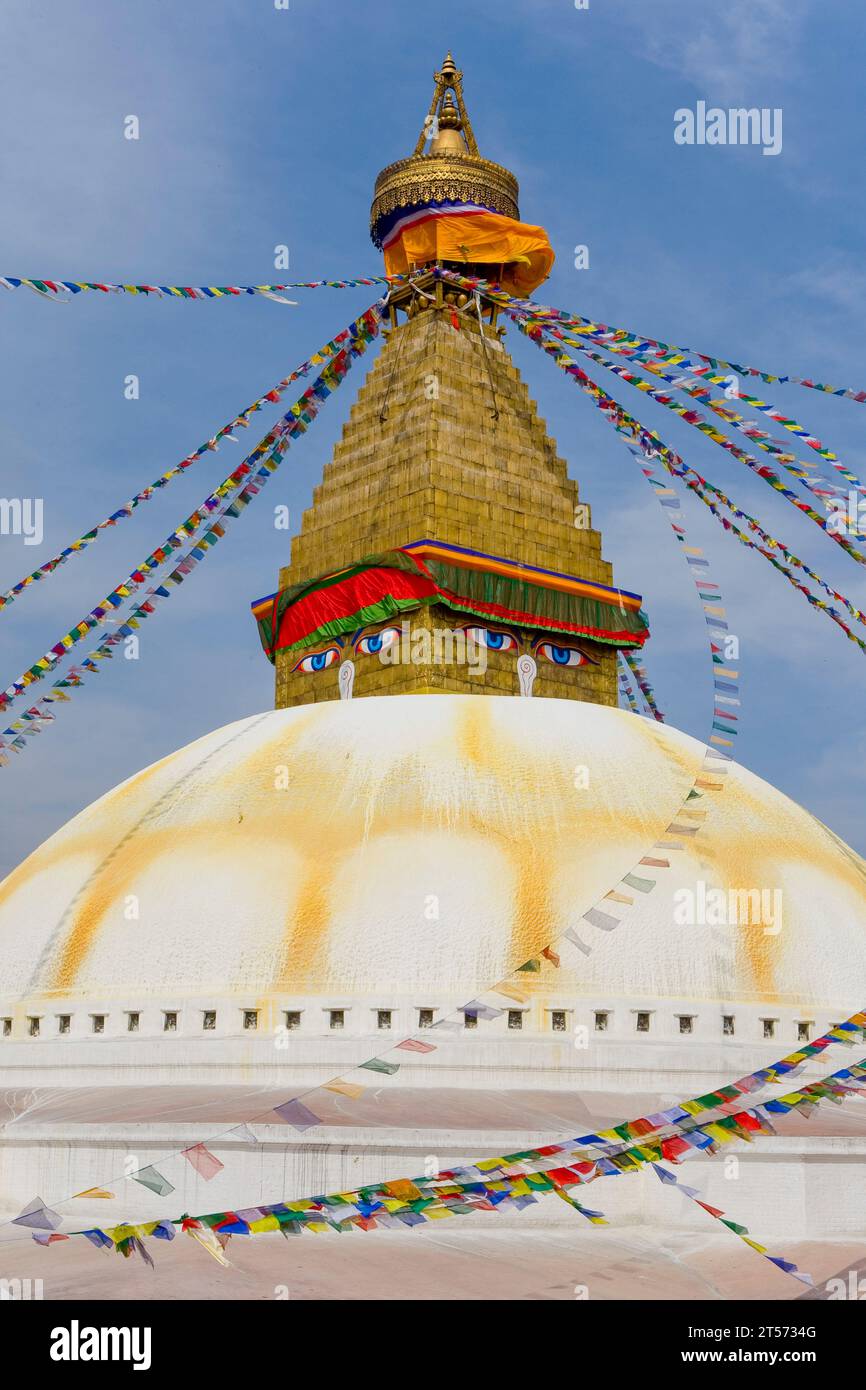 BOUDHANATH STUPA KATHMANDU NEPAL Stock Photo - Alamy