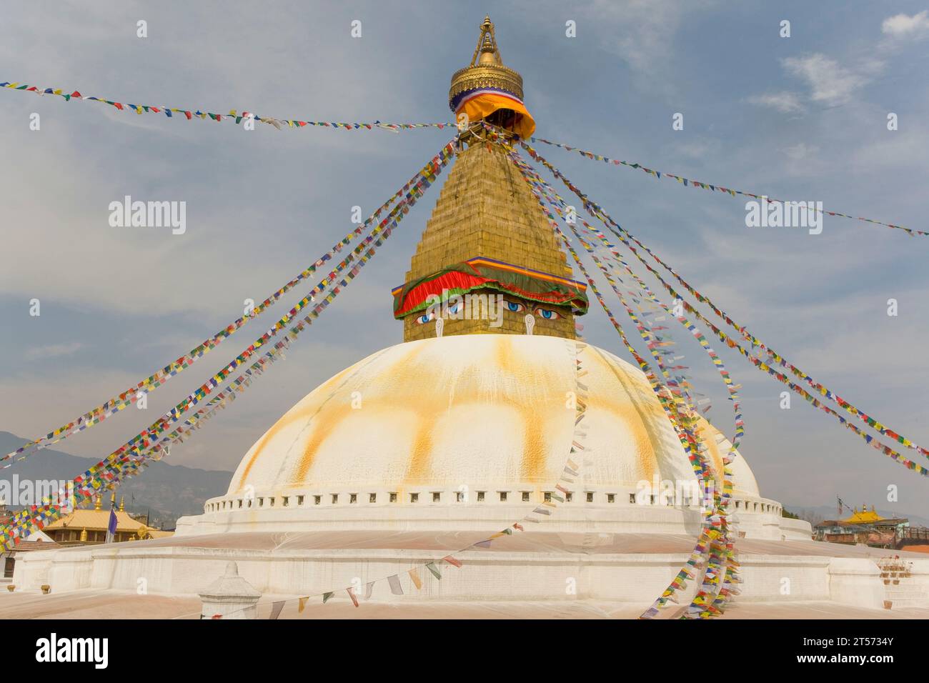 BOUDHANATH STUPA KATHMANDU NEPAL Stock Photo - Alamy