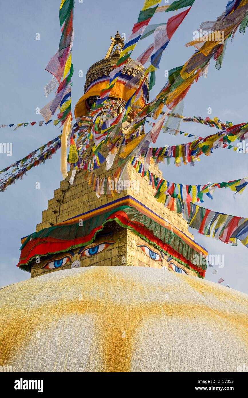 BOUDHANATH STUPA KATHMANDU NEPAL Stock Photo - Alamy