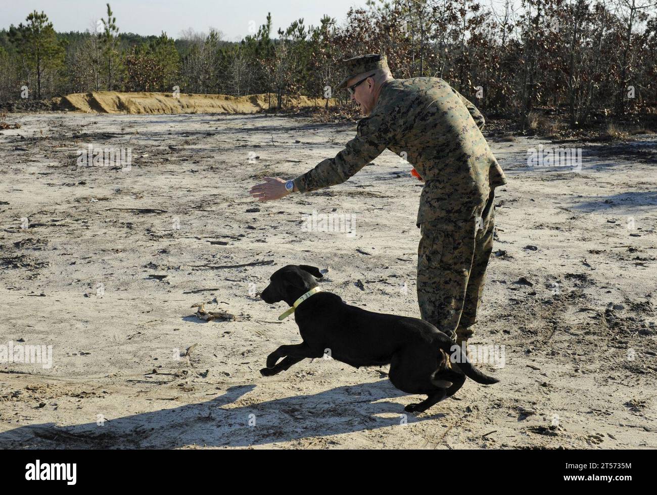 US Navy Col. Sam Kirby takes part in an improvised explosive device ...