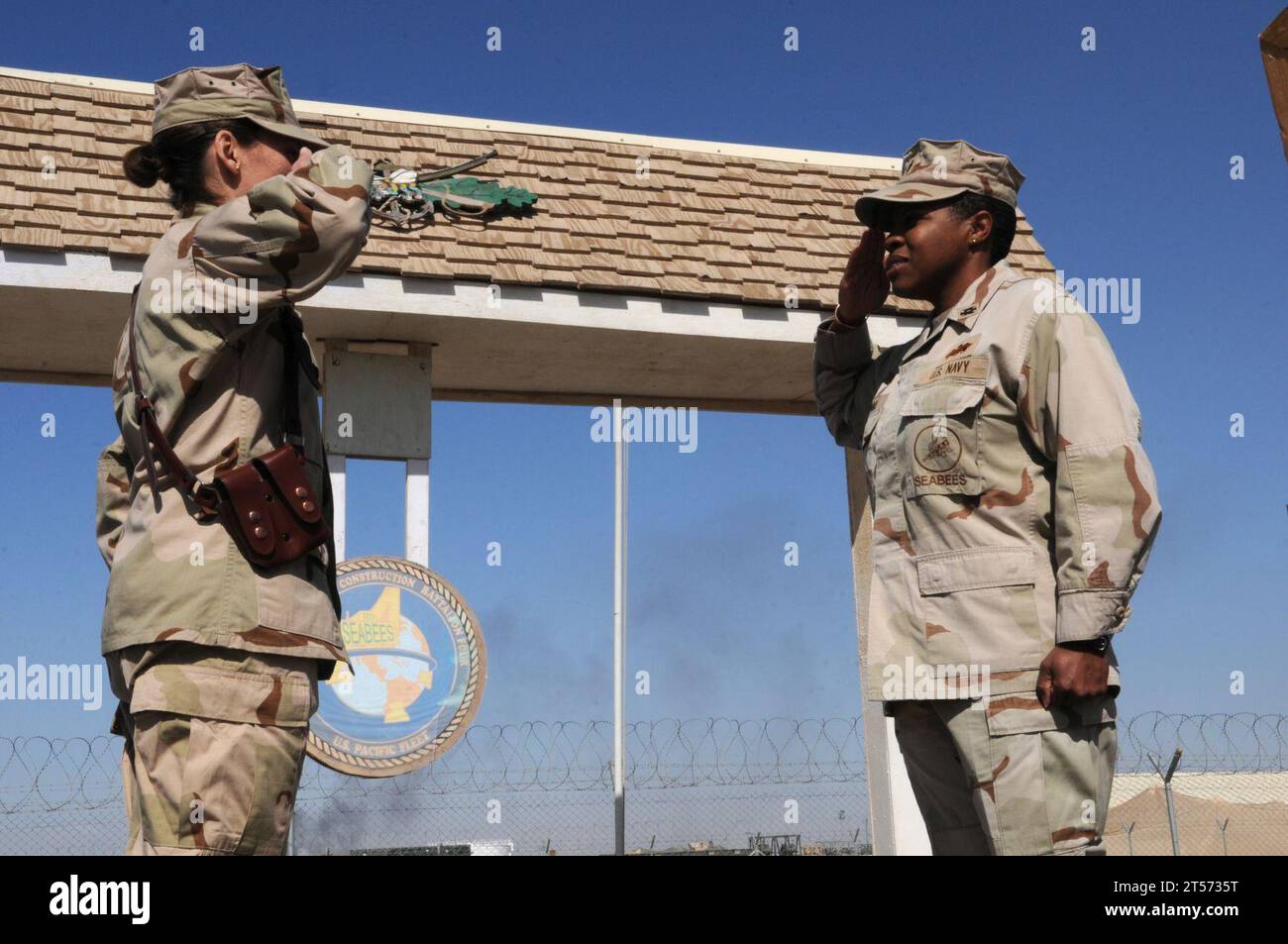 US Navy Commanding officer of Naval Mobile Construction Battalion 11 ...