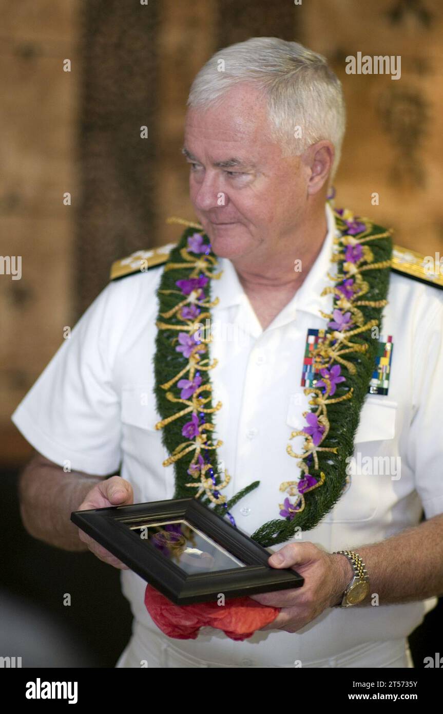 US Navy Commander, U.S. Pacific Command, Adm. Timothy J. Keating ...