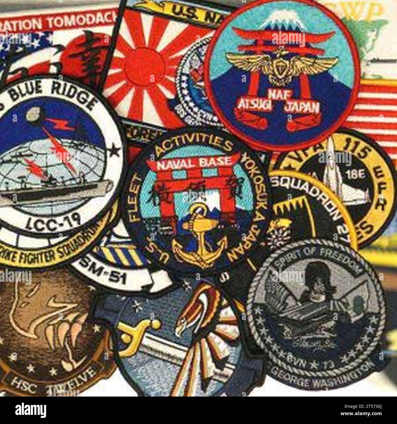 US Navy command patches.jpg Stock Photo - Alamy