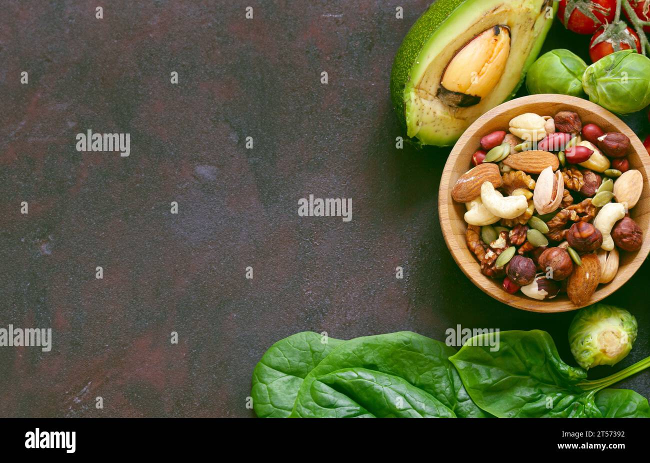healthy eating foods for diet super food Stock Photo - Alamy