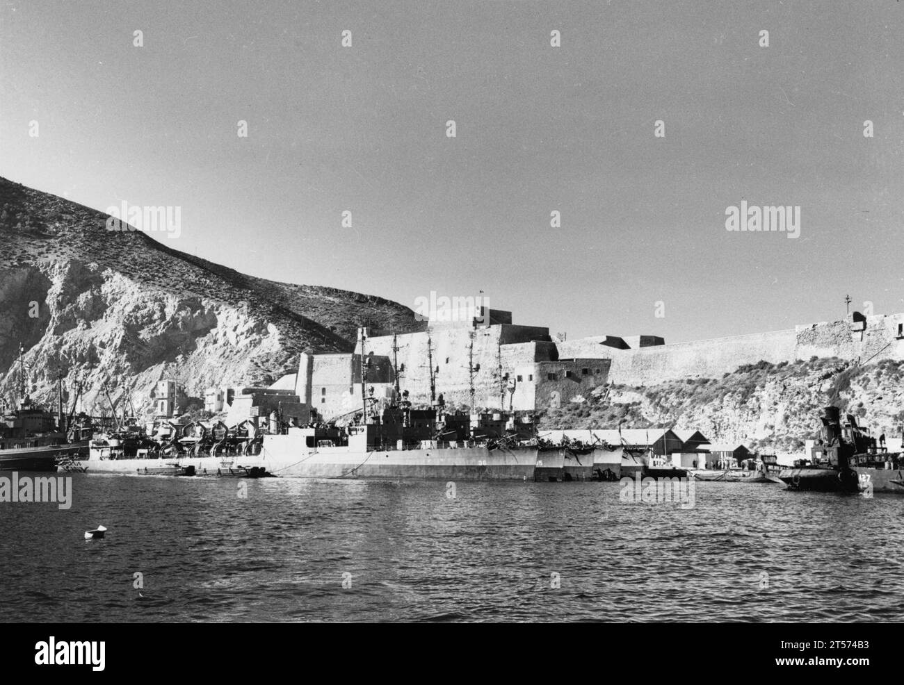 US Navy high speed transports at Mers El Kébir in late 1944.jpg Stock ...