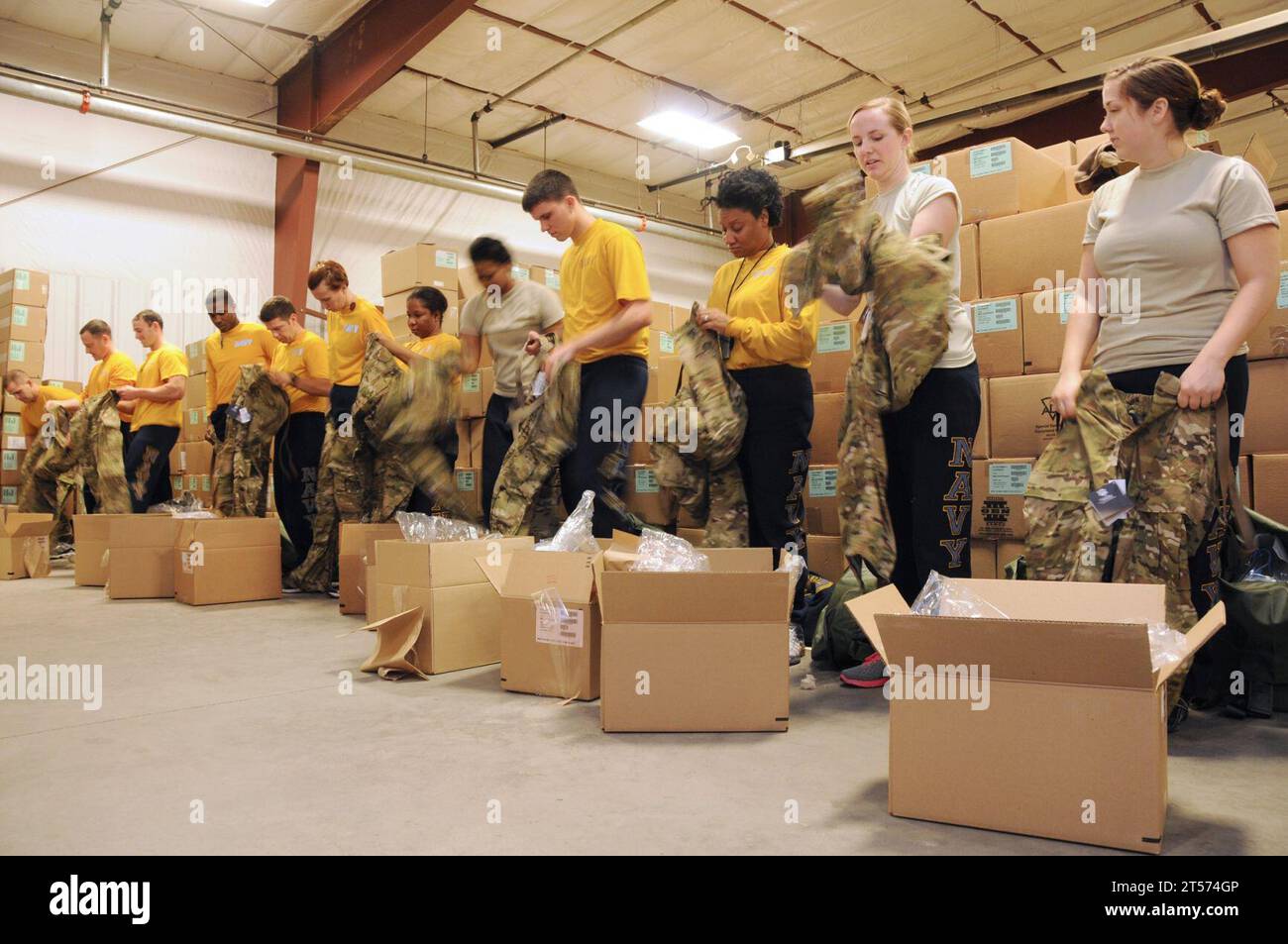US Navy Individual Augmentee Sailors are fitted for MultiCam uniforms ...