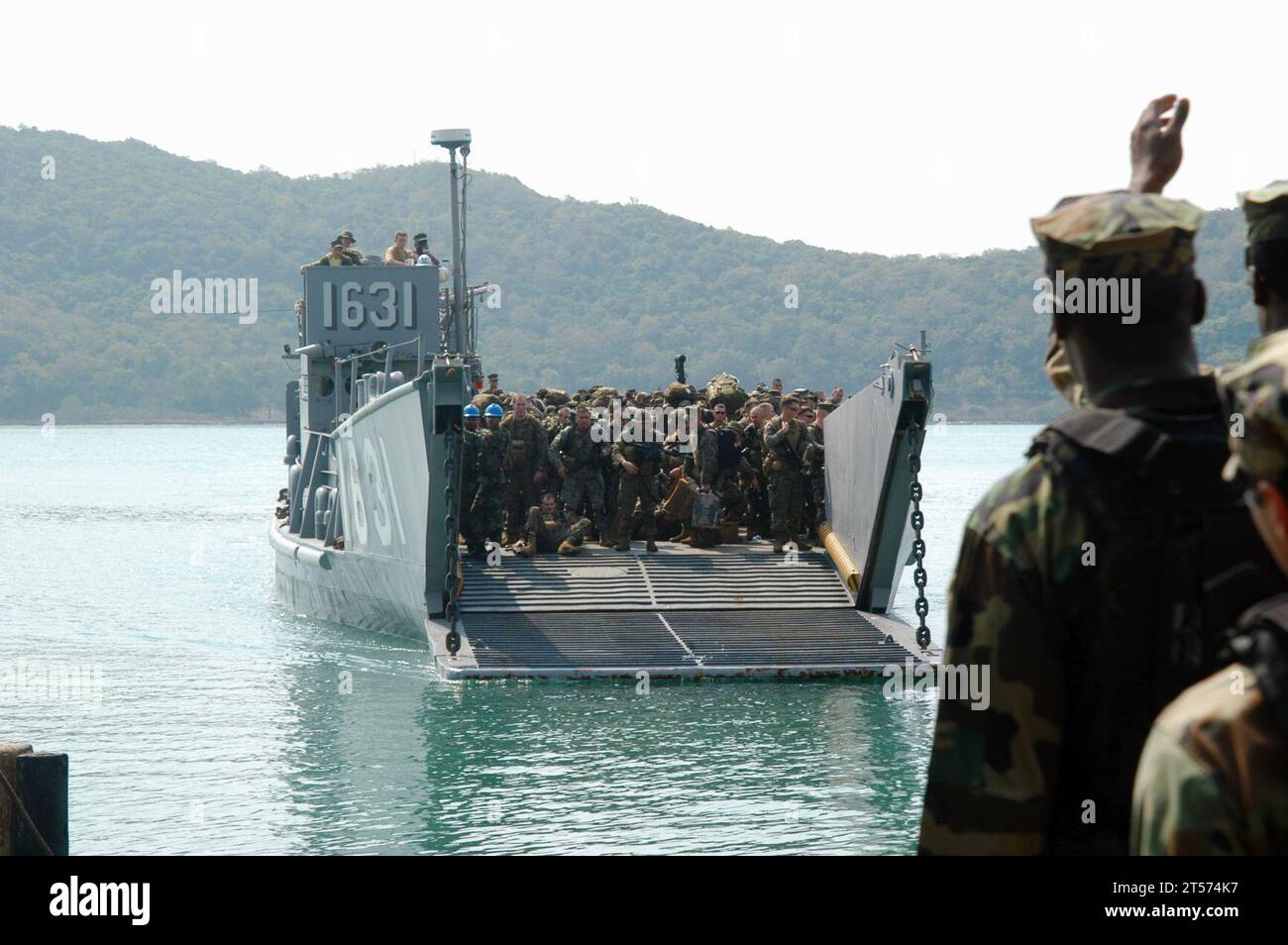 US Navy Landing Craft Utility (LCU) 1631 from Assault Craft (ACU) Unit ...