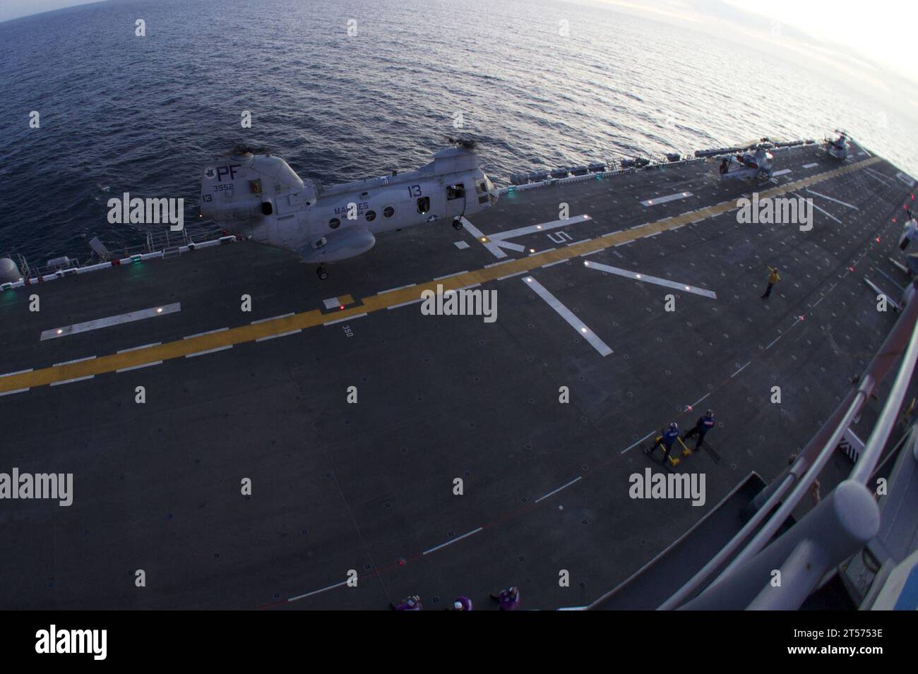US Navy Marines assigned to Marine Medium Helicopter Squadron (HMM) 364 ...