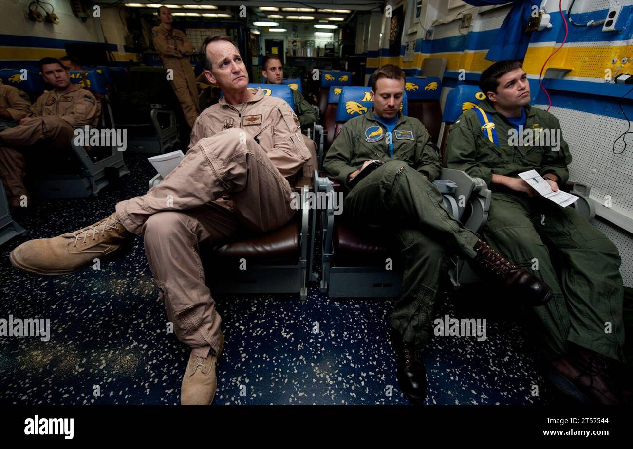 US Navy Maj. Gen. Jim Jones, left, deputy commander of U.S. Air Force ...