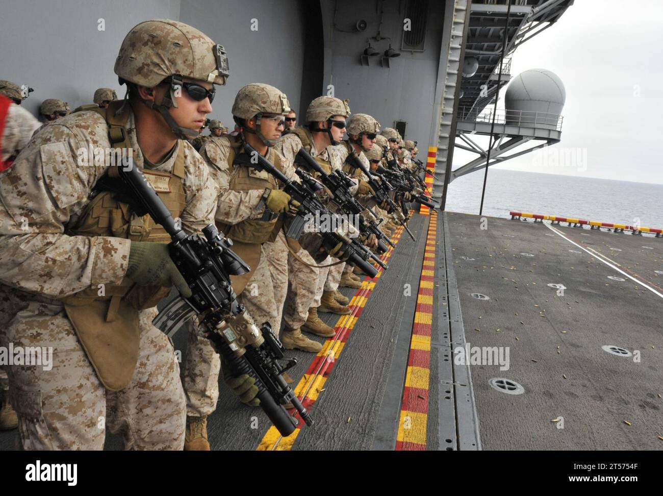 US Navy Marines assigned to the 11th Marine Expeditionary Unit (11th ...