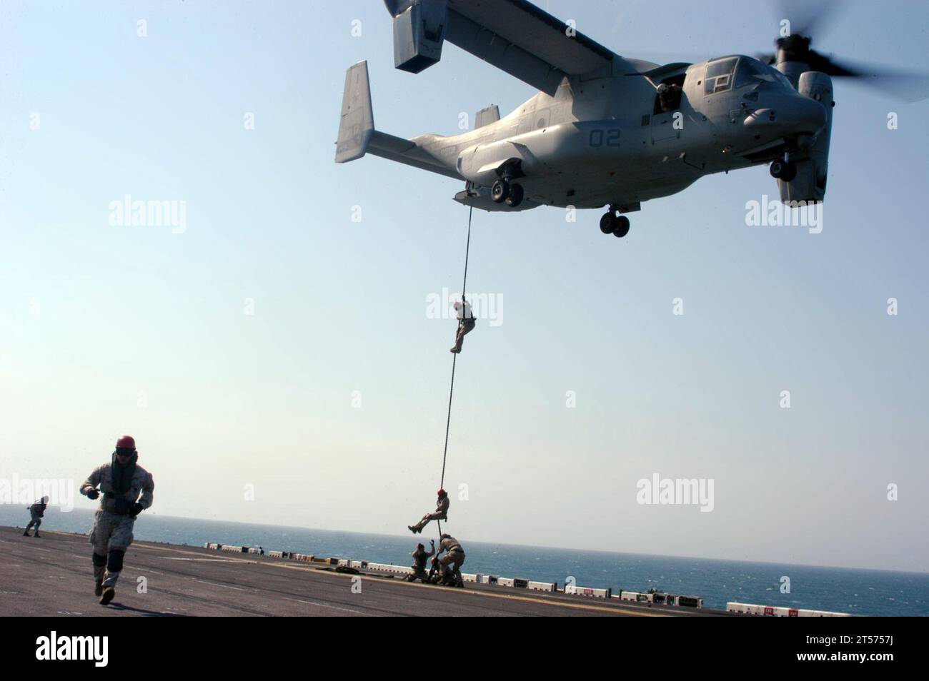 US Navy Marines assigned to the 22nd Marine Expeditionary Unit (MEU ...