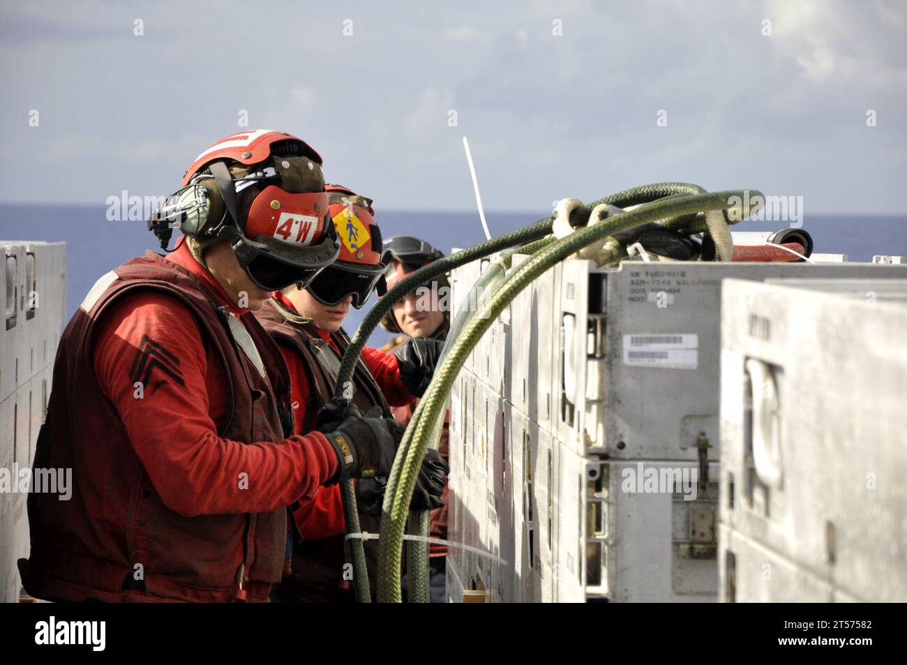 US Navy Marines assigned to the Death Rattlers of Marine Fighter Attack ...