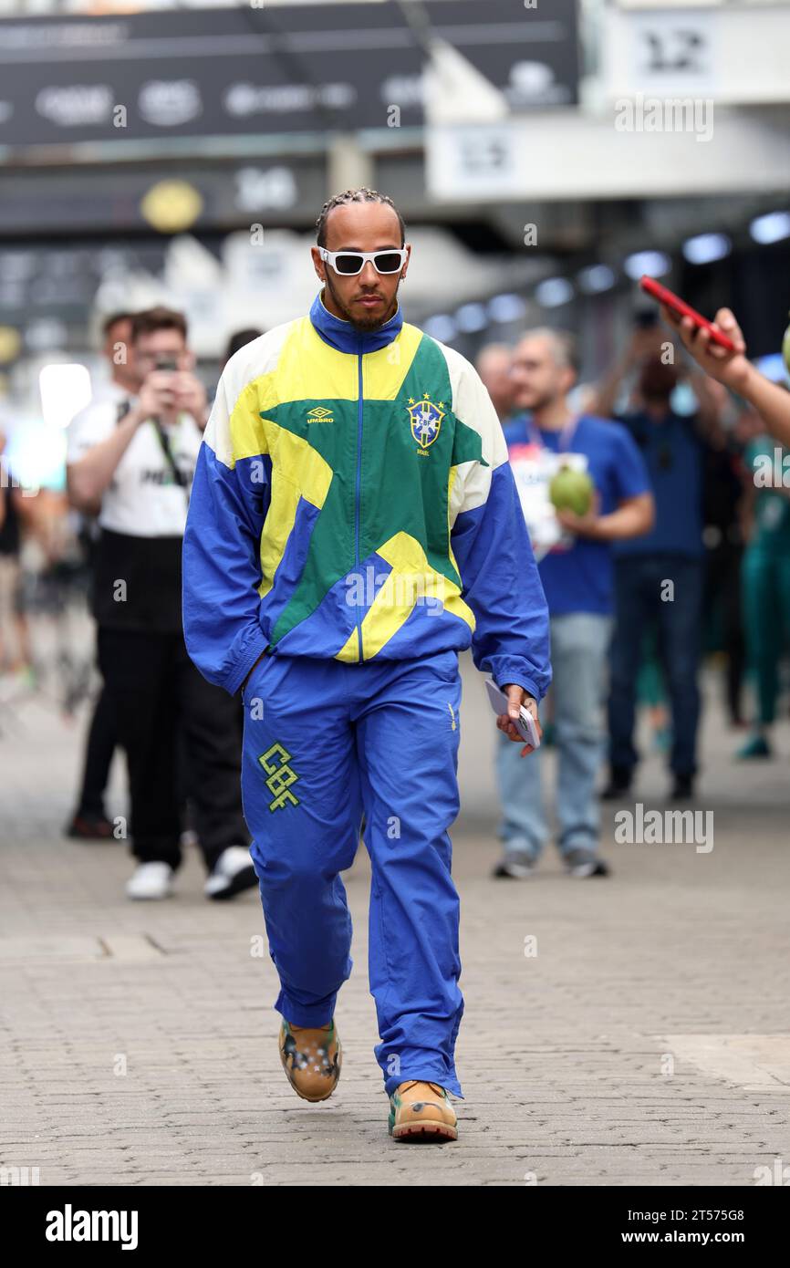 Sao Paulo, Brazil. 03rd Nov, 2023. Lewis Hamilton (GBR) Mercedes AMG F1 ...