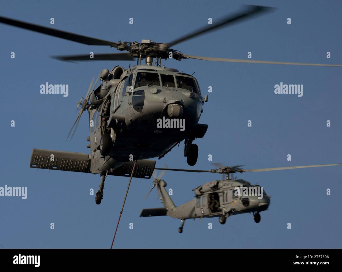 US Navy MH-60S Sea Hawk helicopters assigned to Helicopter Anti ...