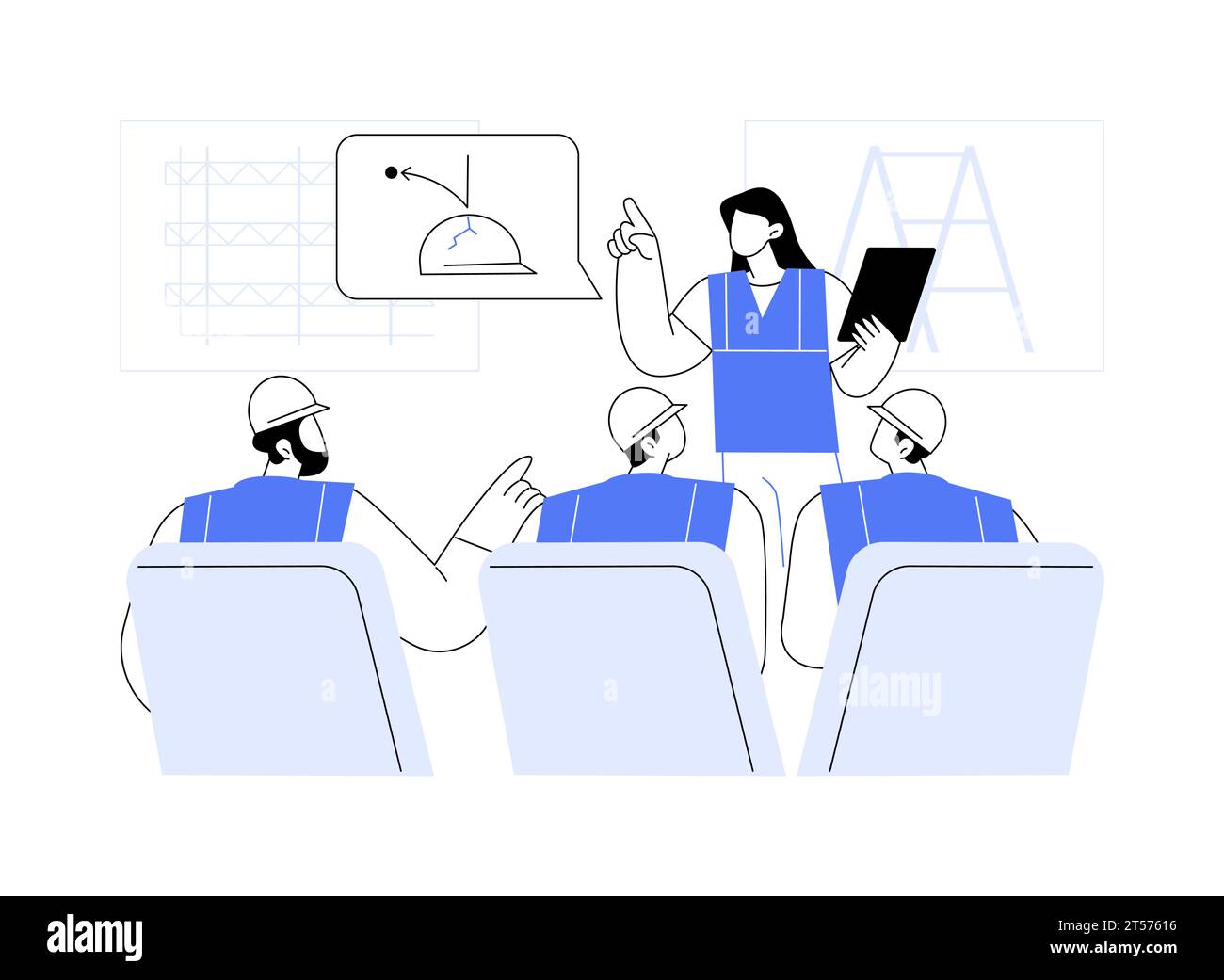 Employee health training abstract concept vector illustration Stock ...