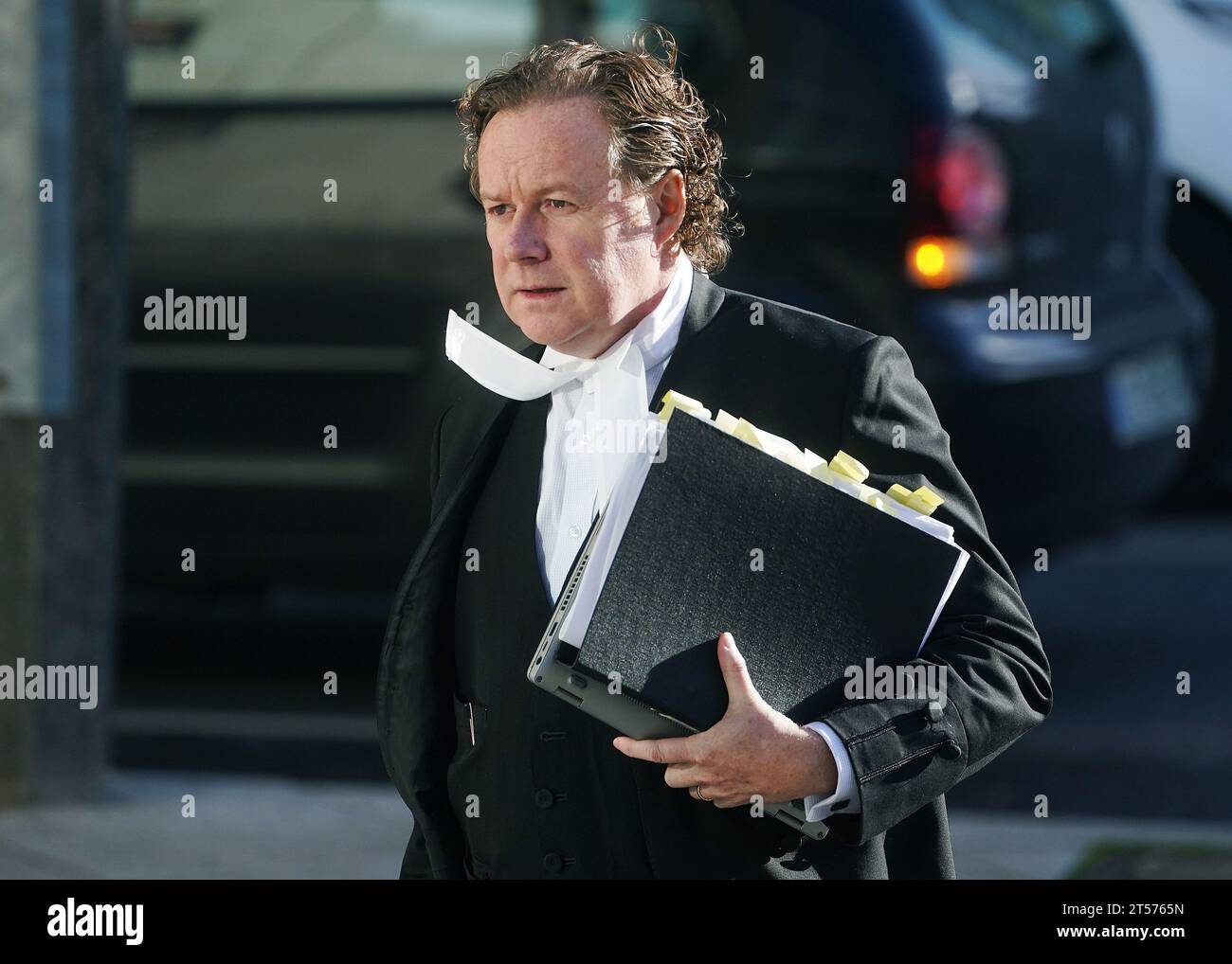 Defence counsel Michael Bowman SC arriving at the Dublin Central ...