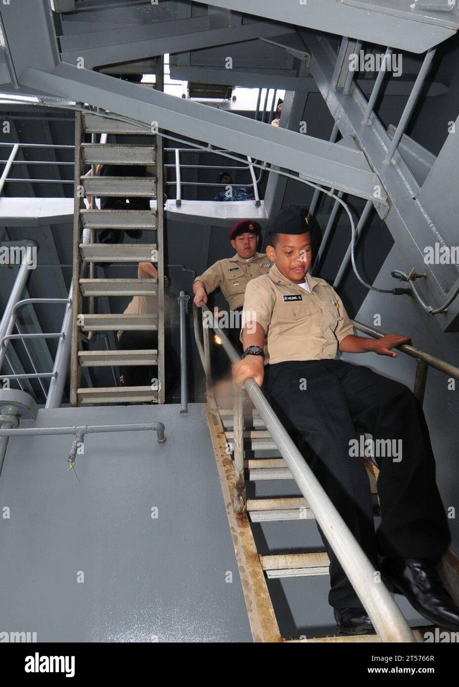 US Navy Navy Junior ROTC cadets from Father Duenas Memorial School tour ...