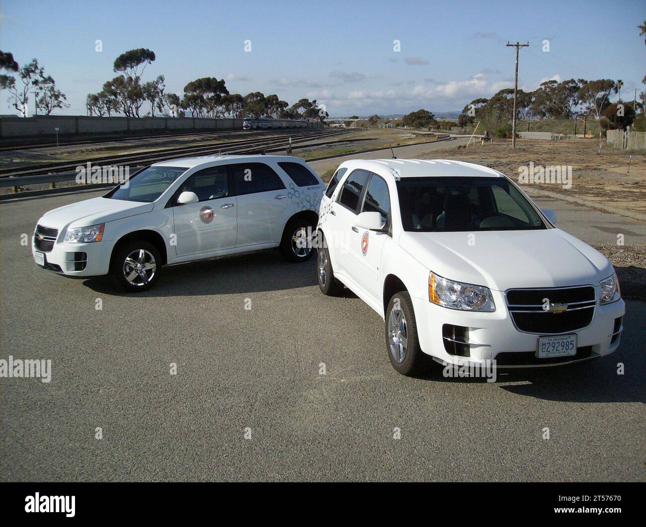 US Navy Office of Naval Research-sponsored fuel cell vehicles are operating at Marine Corps Base ...