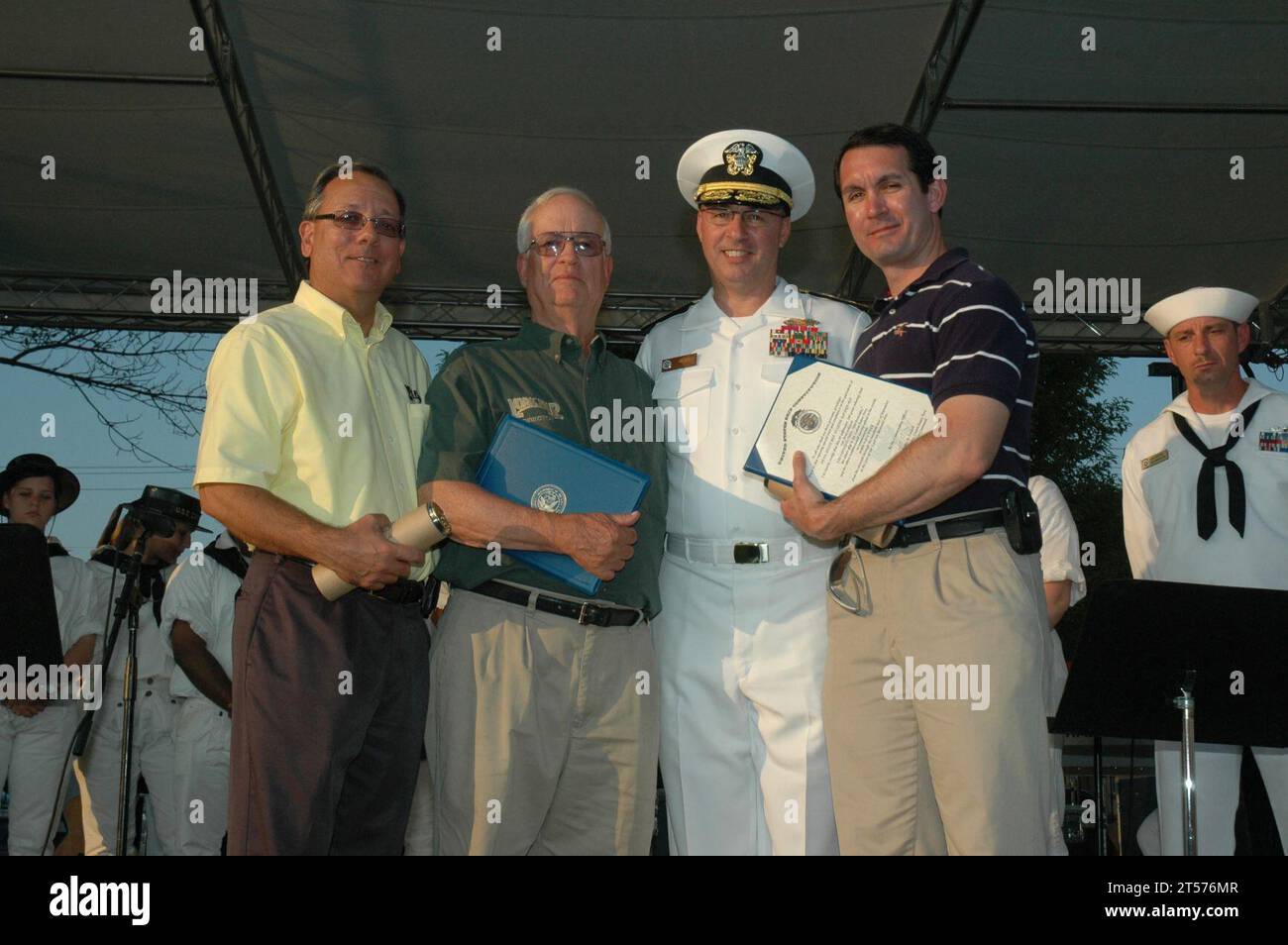 US Navy poses for a at Pennsylvania Governor Ed Rendell's proclamation ...