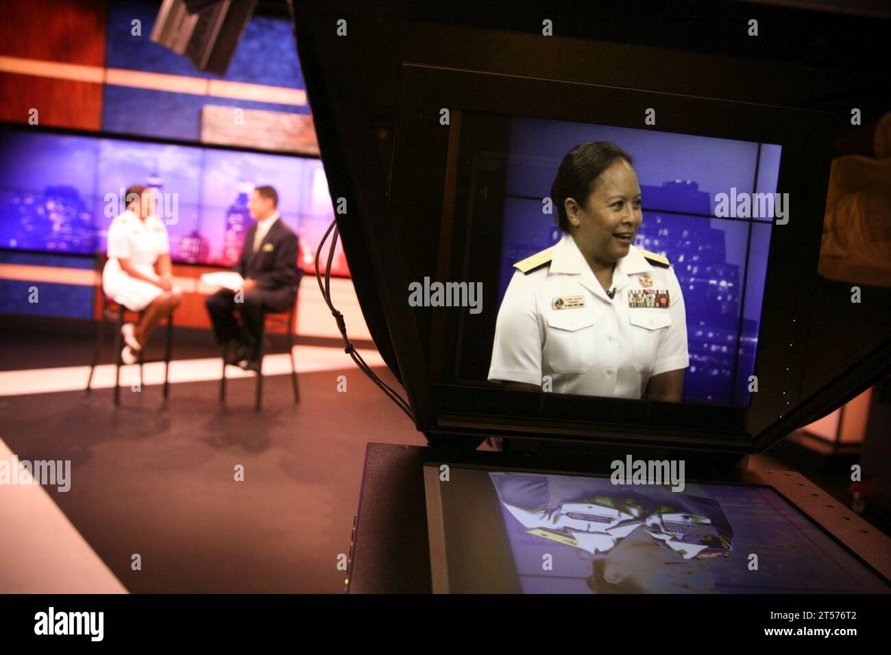 US Navy Rear Adm. Eleanor Valentin, commander of the Navy Medicine ...