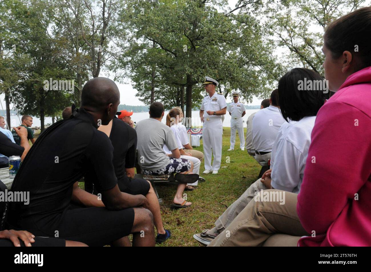 US Navy Rear Adm. John Goodwin, commander of Naval Air Forces Atlantic ...
