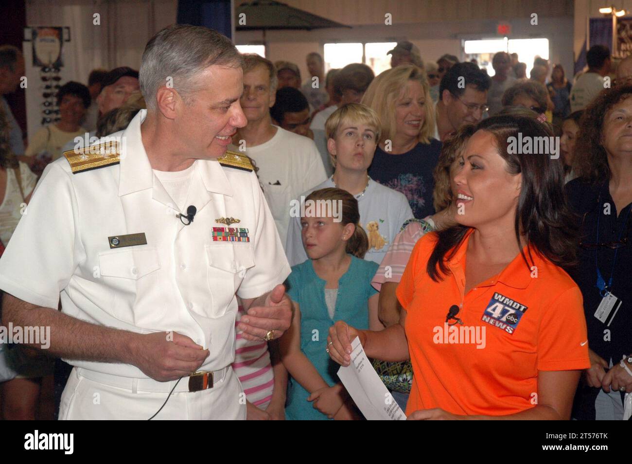 US Navy Rear Adm. Joseph F. Campbell, U.S. Fleet Forces Command, speaks ...