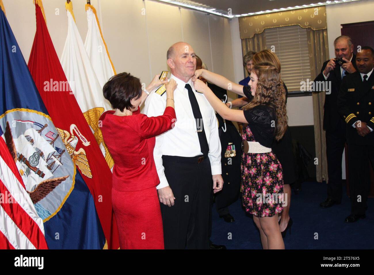 US Navy Rear Adm. Matthew L. Nathan, commander of Navy Medicine for the ...