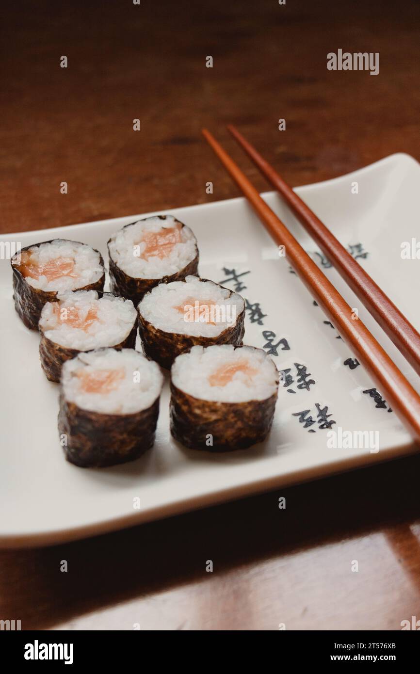 Asian food plate rice fish hi-res stock photography and images - Alamy