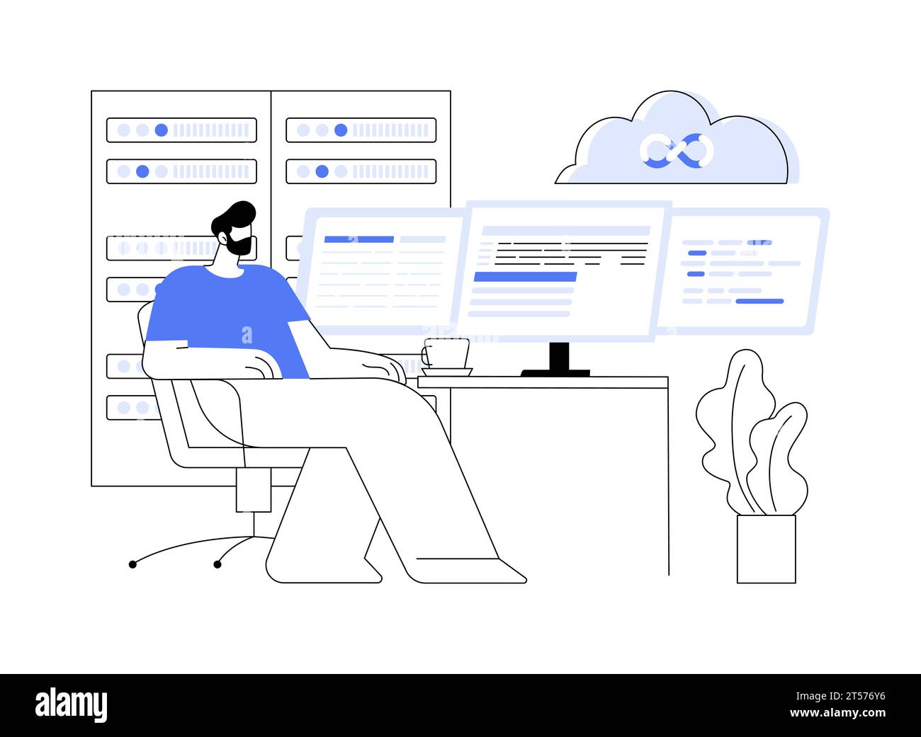 DevOps cloud engineer abstract concept vector illustration Stock Vector ... DevOps cloud engineer abstract concept vector illustration Stock Vector ...