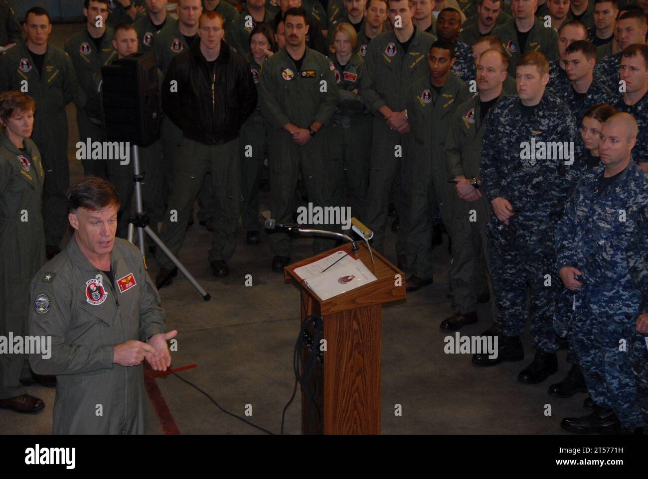 US Navy Rear Admiral Sean Buck, commander of Patrol and Reconnaissance ...