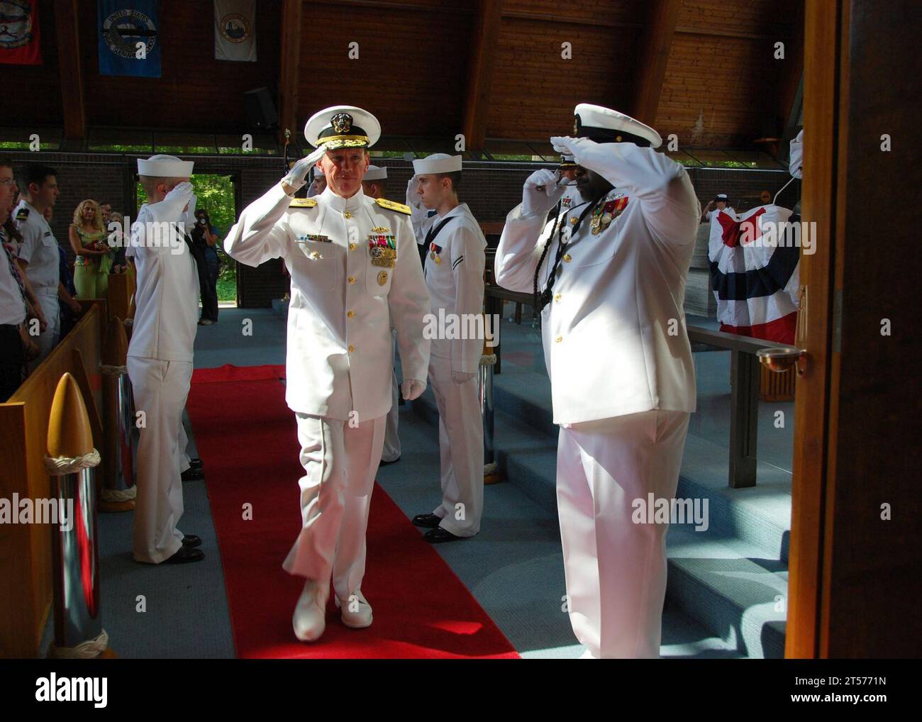 US Navy Rear Adm. Richard Breckenridge, commander of Carrier Strike ...