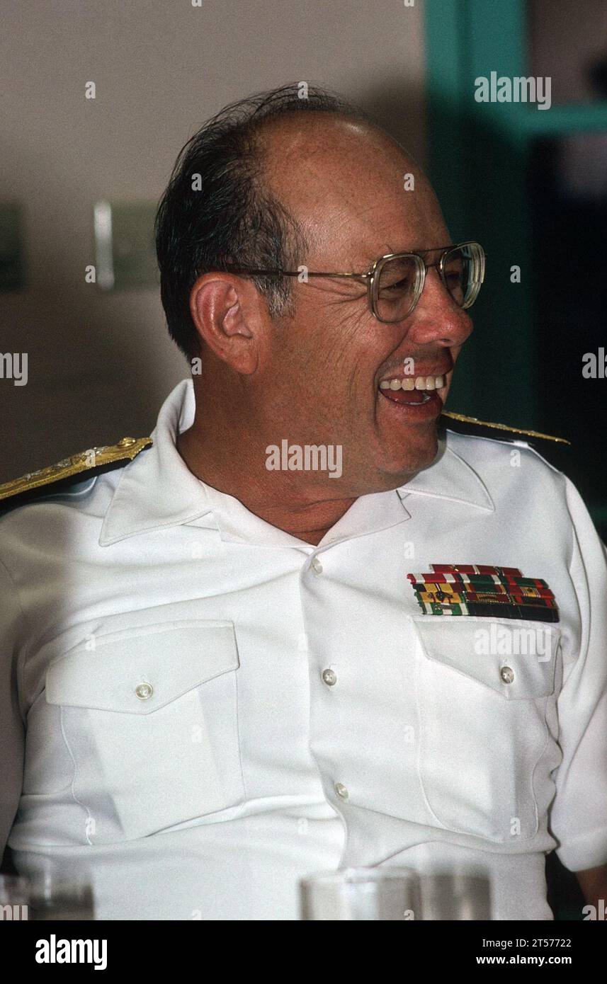 US Navy Rear Admiral (upper half) Benjamin F. Montoya.jpg Stock Photo ...