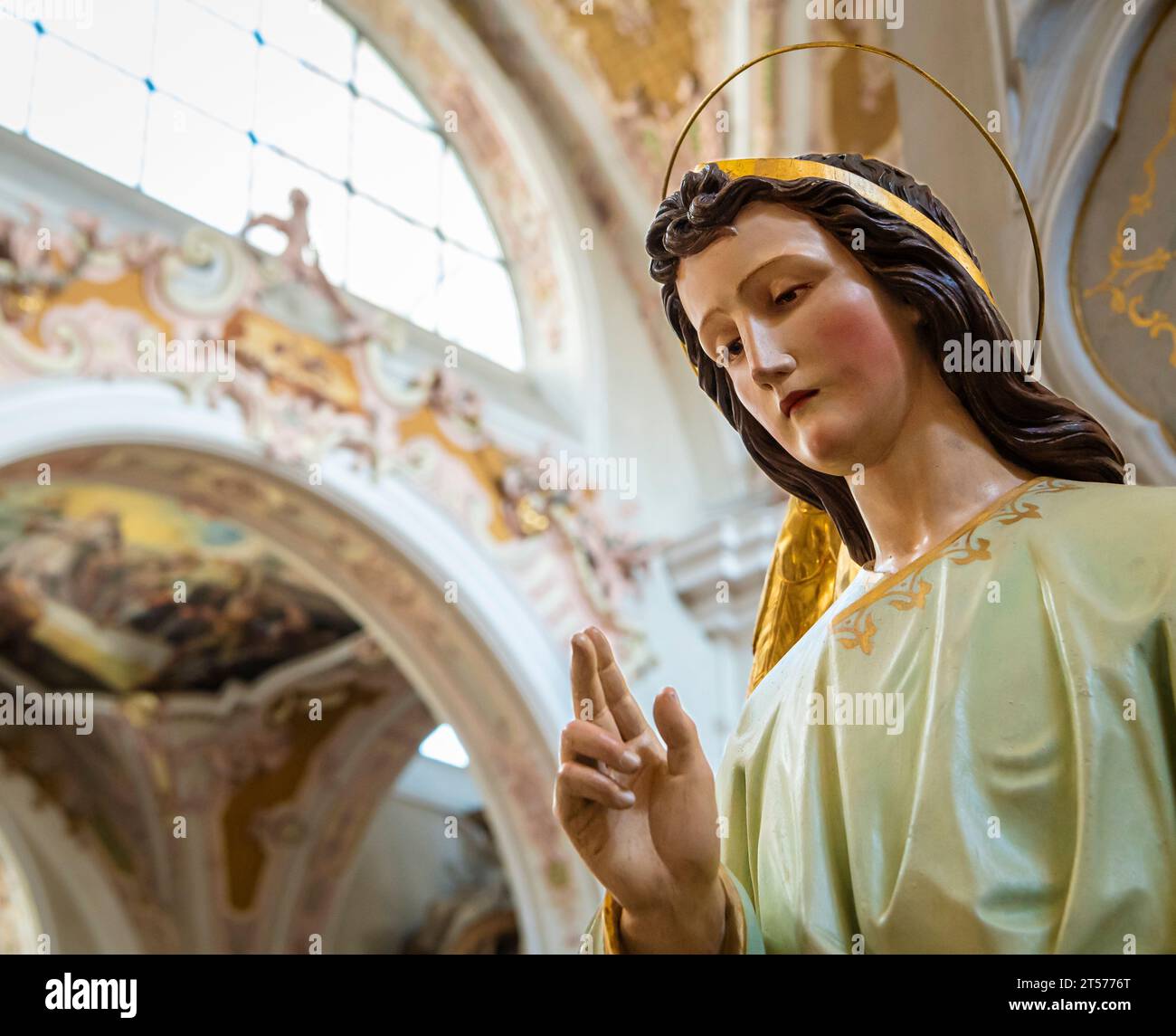 interior of the romanesque church of the Augustinian Canons Regular ...