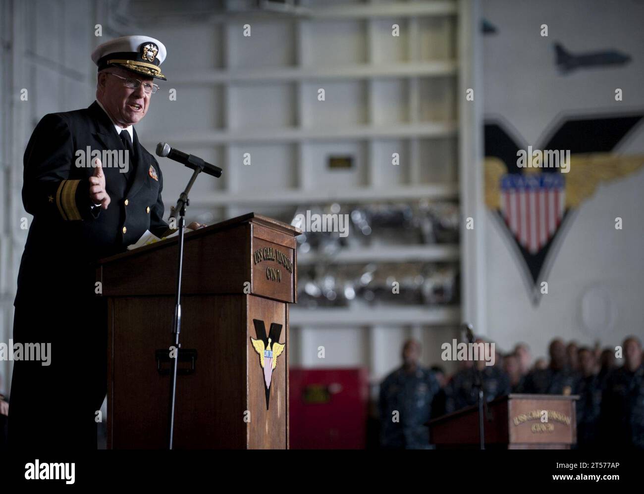 US Navy Retired Rear Adm. Thomas Mercer, a guest speaker and second ...