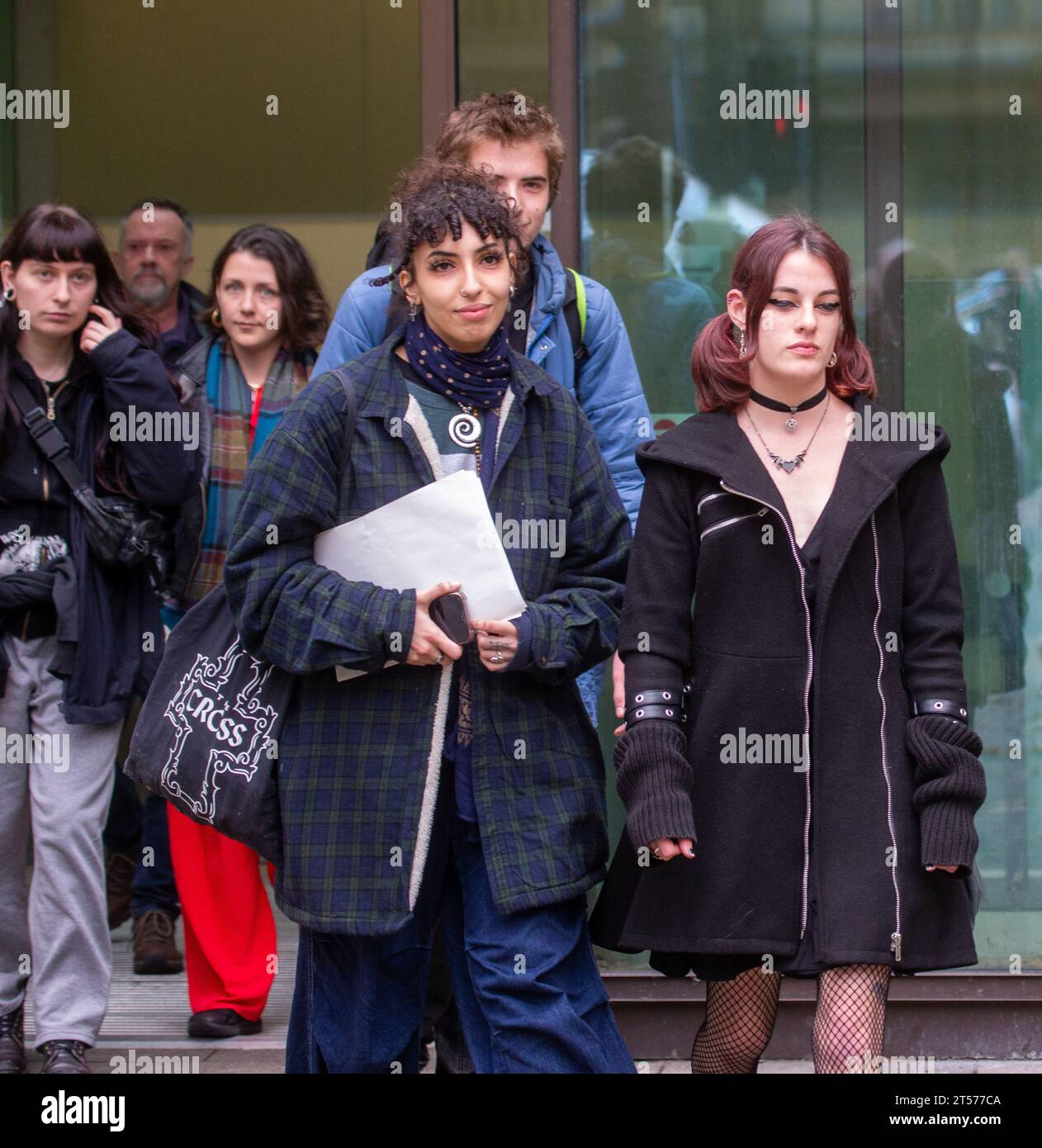 London, England, UK. 3rd Nov, 2023. Just Stop Oil activists who ...