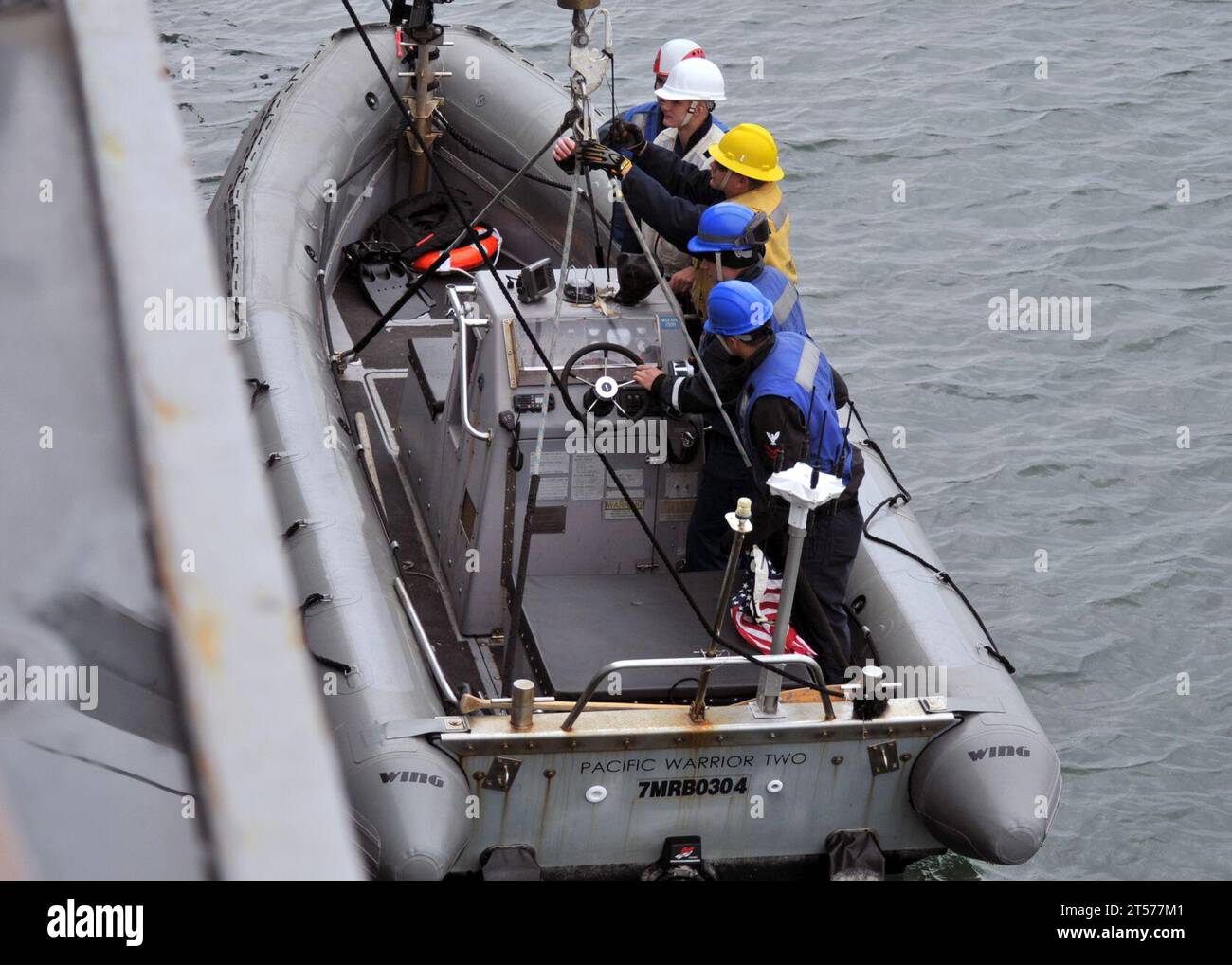 US Navy Sailors aboard the guided-missile destroyer USS Halsey (DDG 97 ...