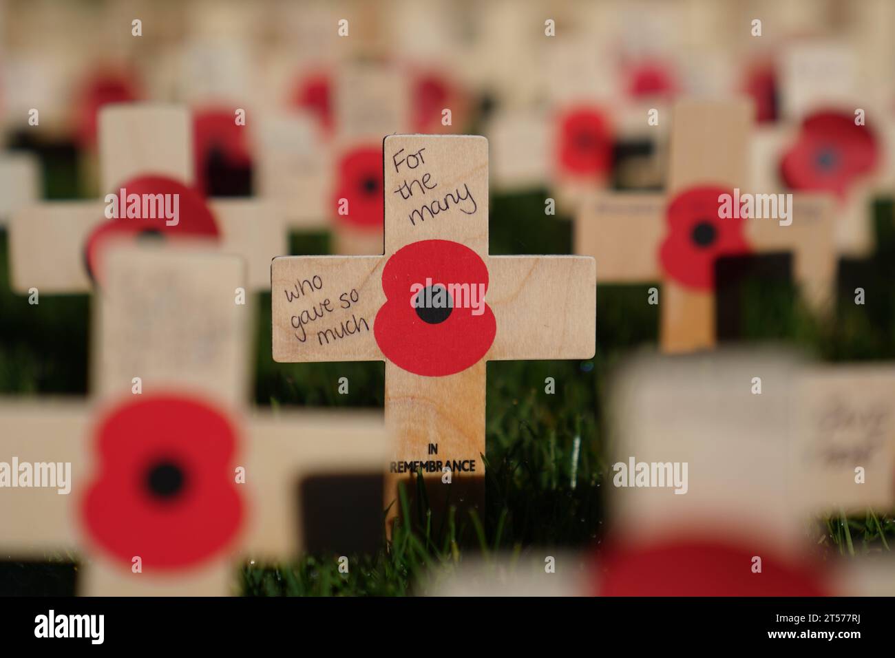 Tributes at the official opening of the 2023 Royal British Legion Field ...