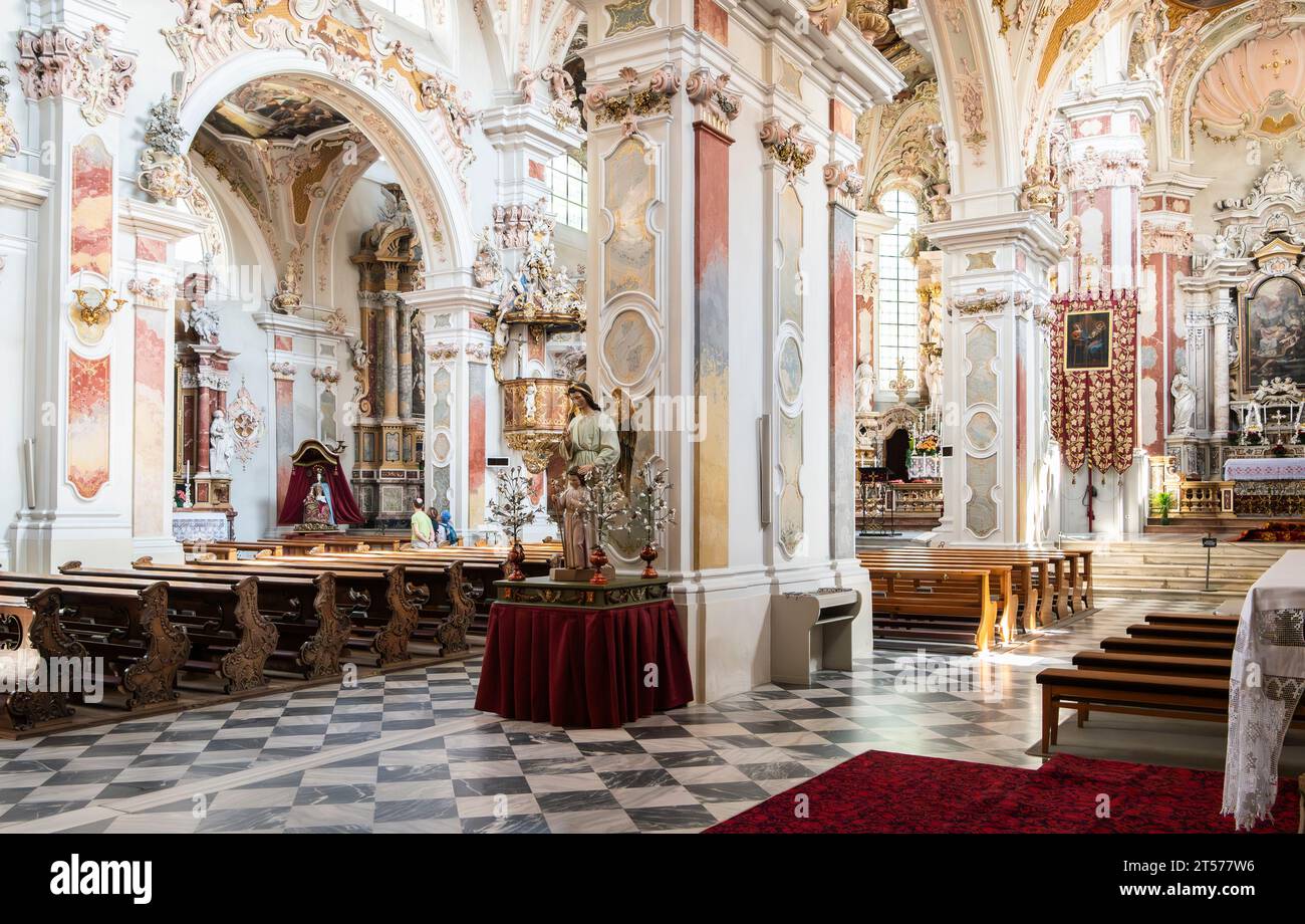 Interior of the basilica of novacella hi-res stock photography and ...