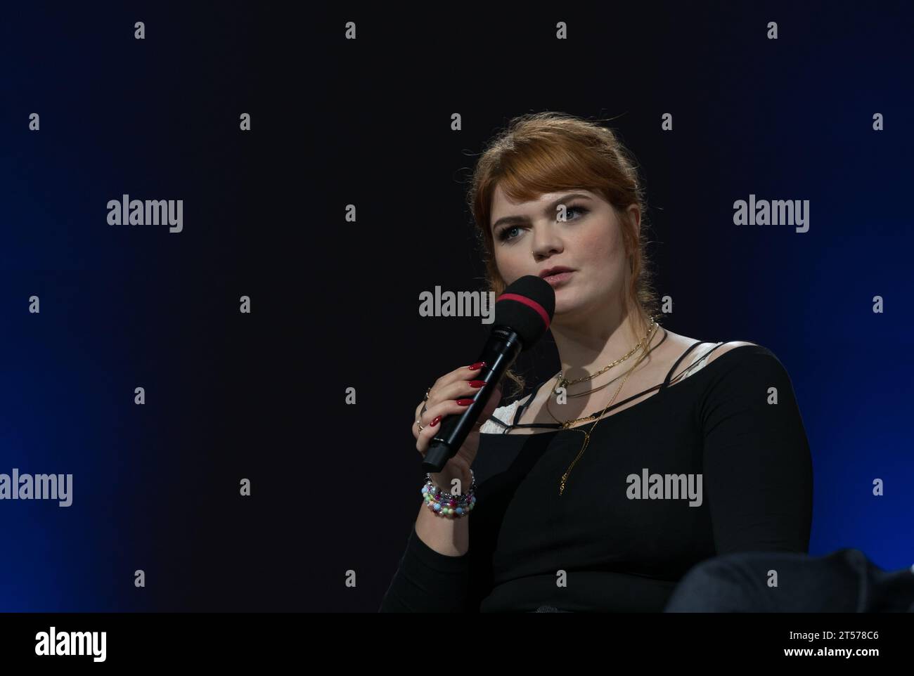 FRANKFURT AM MAIN, Germany - October 20 2023: Sophie Passmann (*1994 ...