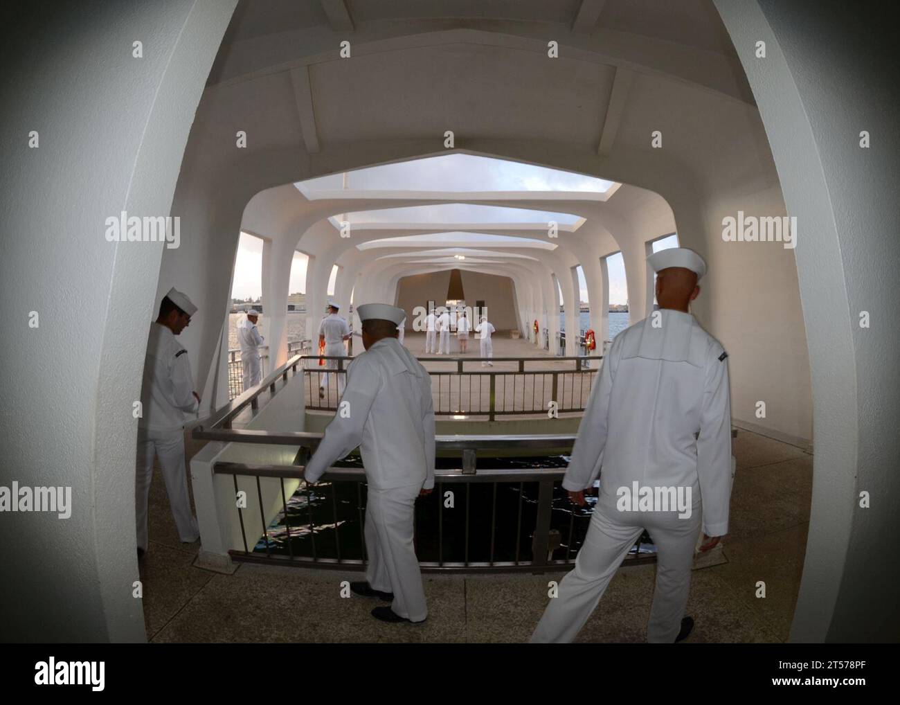 US Navy Sailors assigned to the submarine tender USS Frank Cable (AS 40 ...