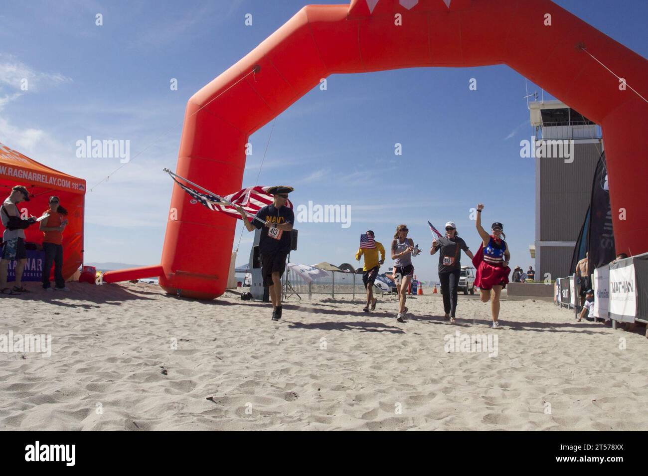 US Navy Sailors assigned to USS Bonhomme Richard (LHD 6) cross the ...