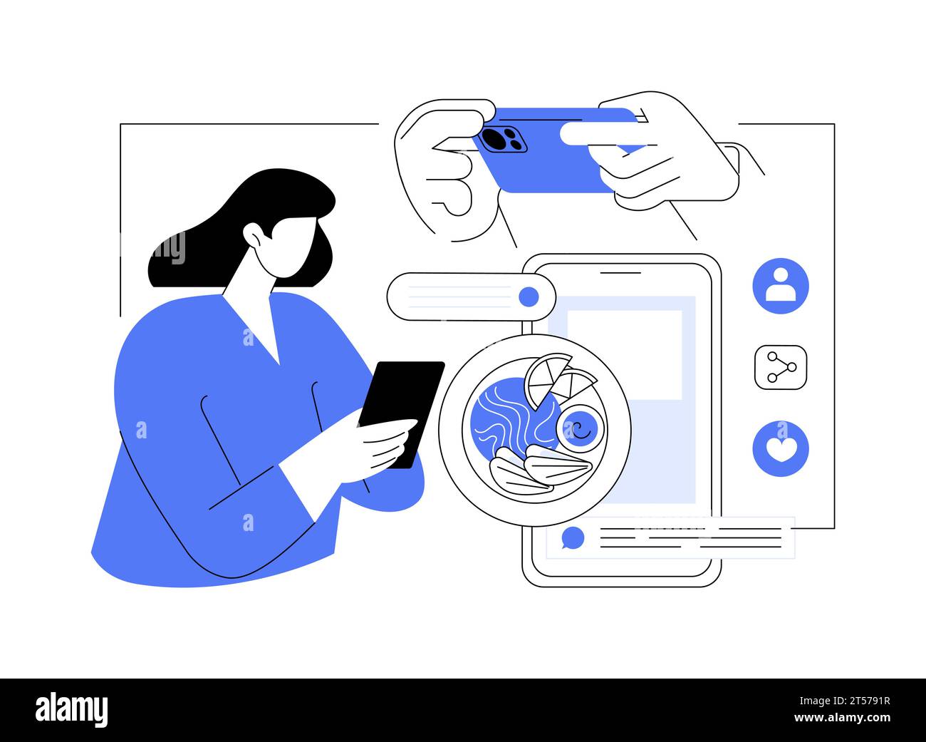 Content marketing isolated cartoon vector illustrations Stock Vector ...